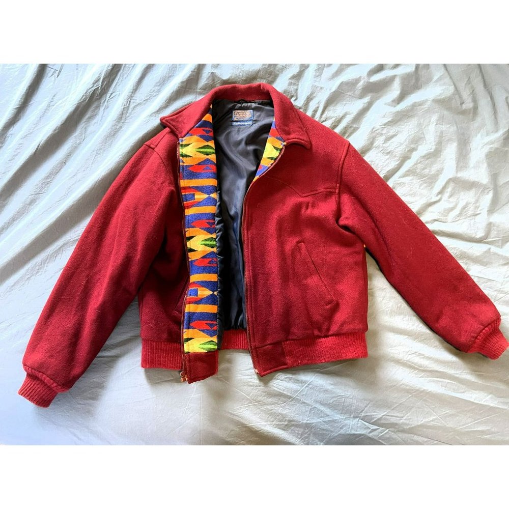 Dope Vintage Pendleton Wool Bomber Jacket (Medium) - Gem